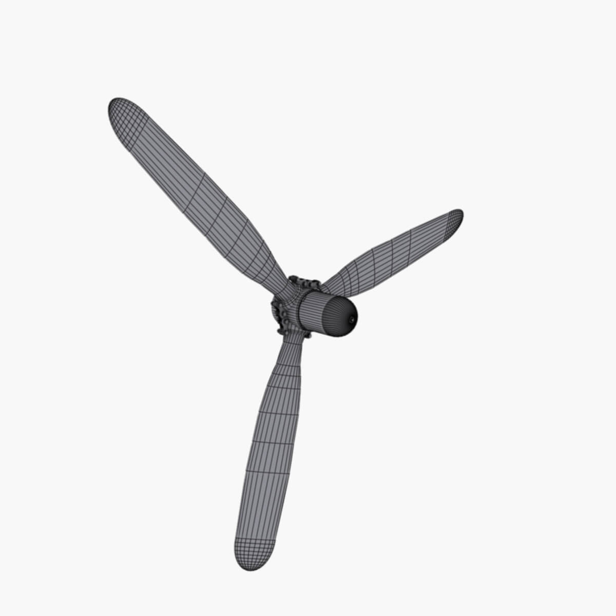 Hamilton Standard 3 Bladed Prop - 3D Model by blackraven37