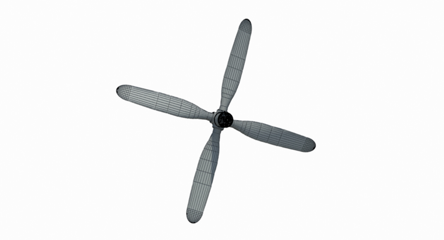 Hamilton Standard 4 Bladed Prop - 3D Model by blackraven37