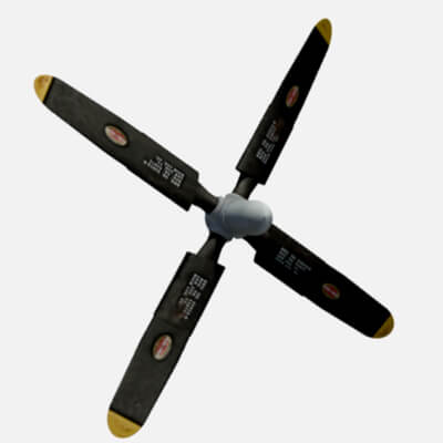 Hamilton Standard 4 Bladed Prop - 3D Model by blackraven37