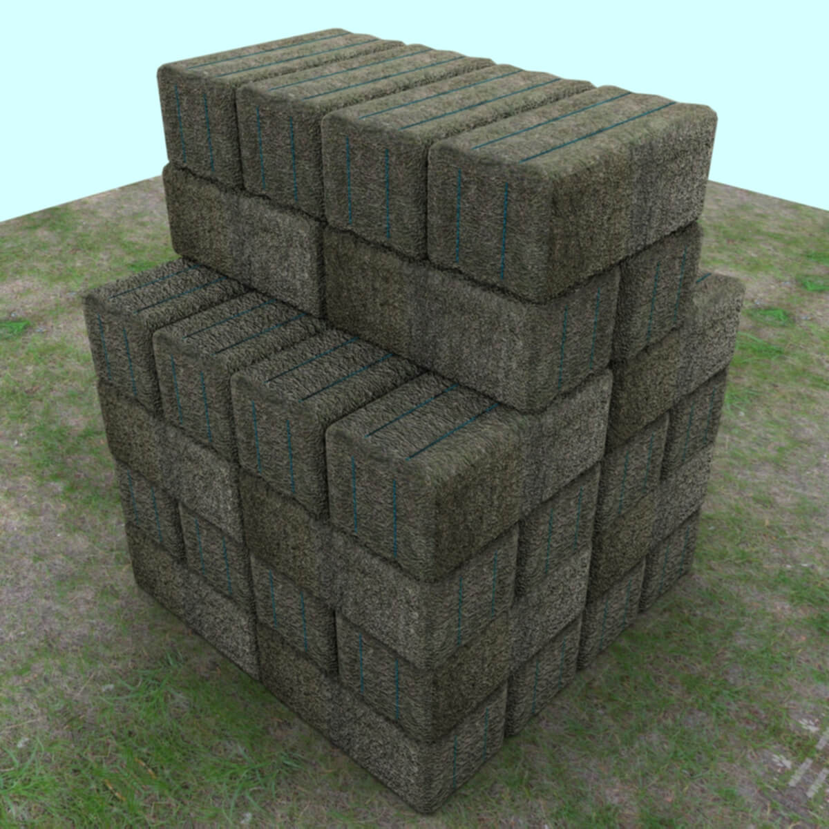 Low Poly Hay Stack - 3D Model by blackraven37