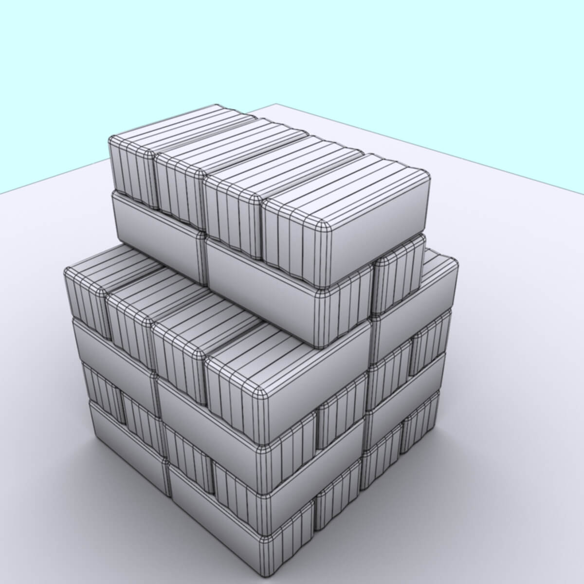 Low Poly Hay Stack - 3D Model by blackraven37