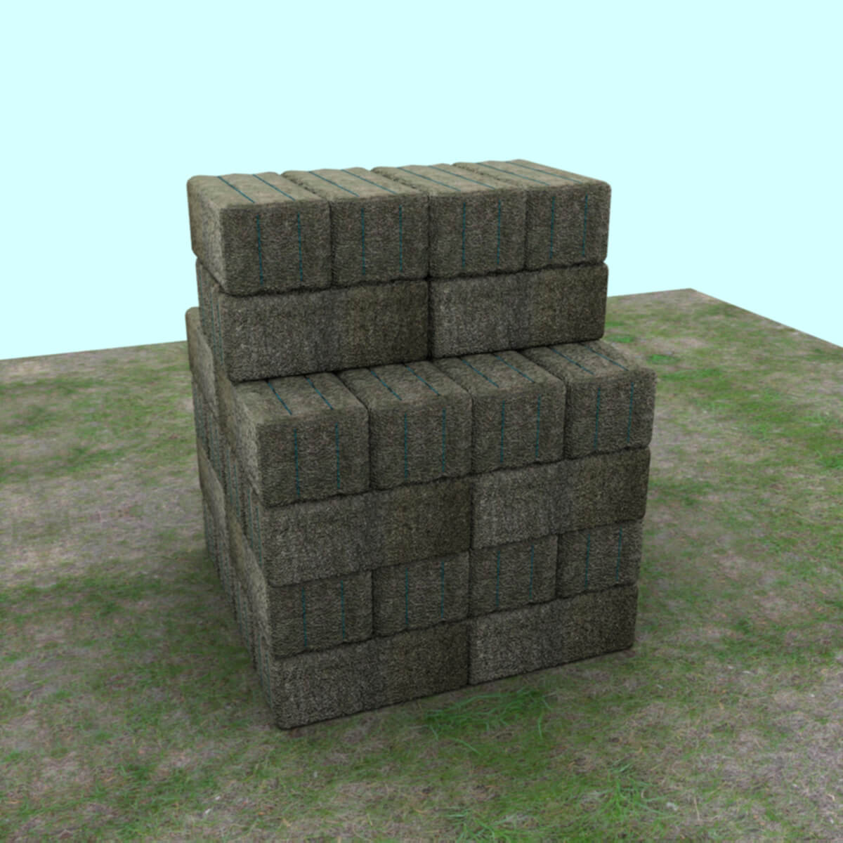 Low Poly Hay Stack - 3D Model by blackraven37