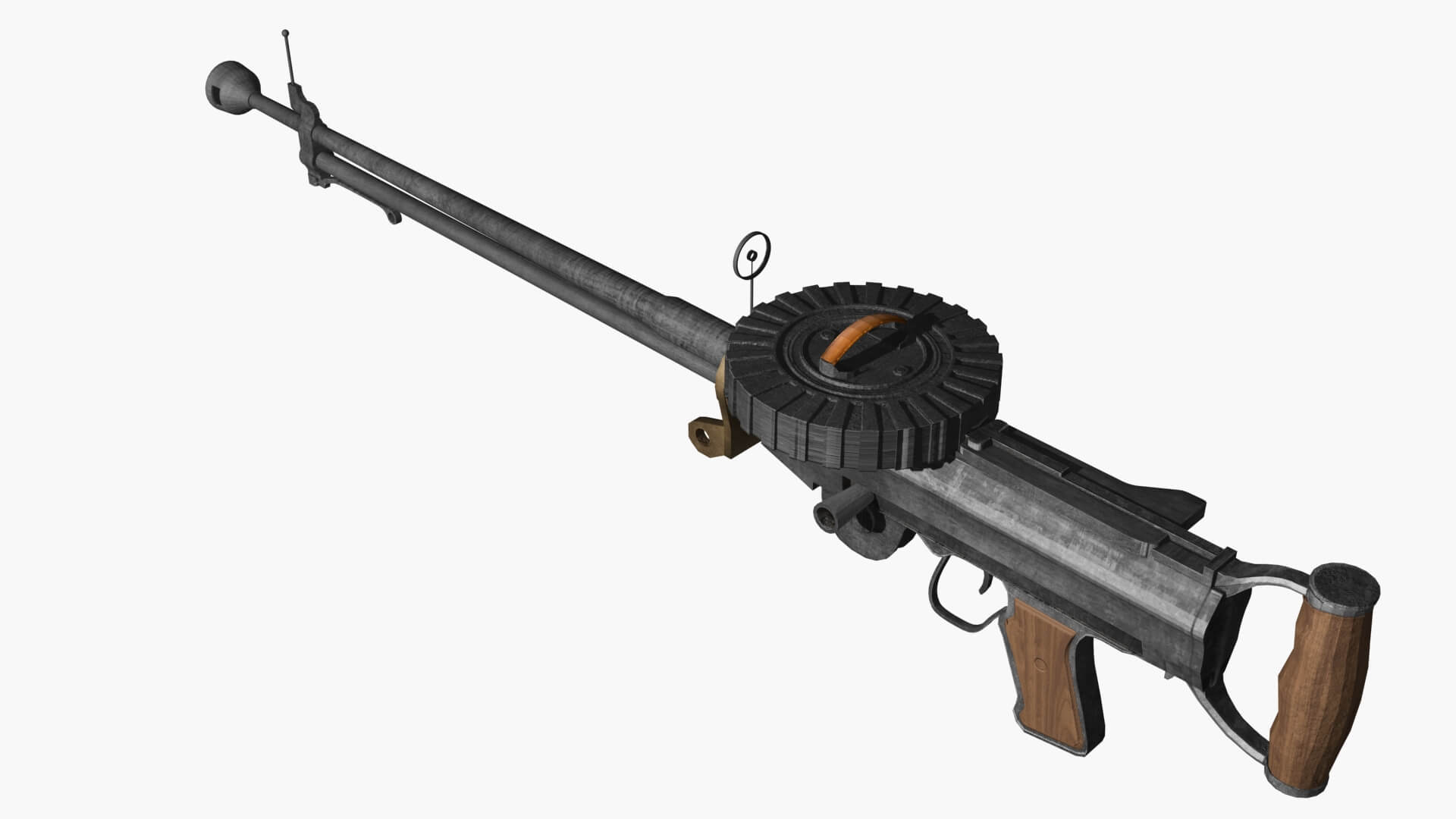 Lewis Machine Gun - 3D Model by blackraven37