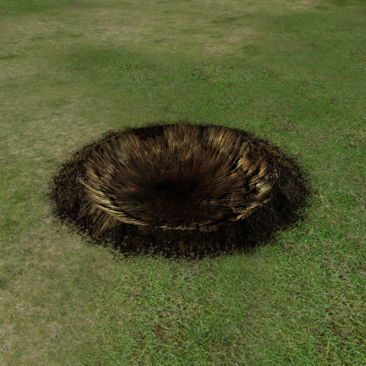 Low Poly Bomb Craters - 3D Model by blackraven37