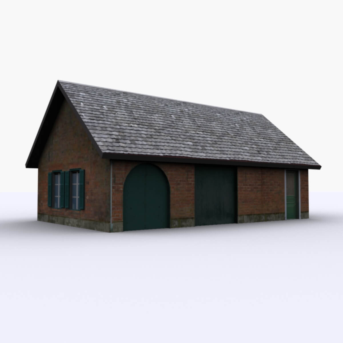 Low Poly Dutch House - 3D Model by blackraven37