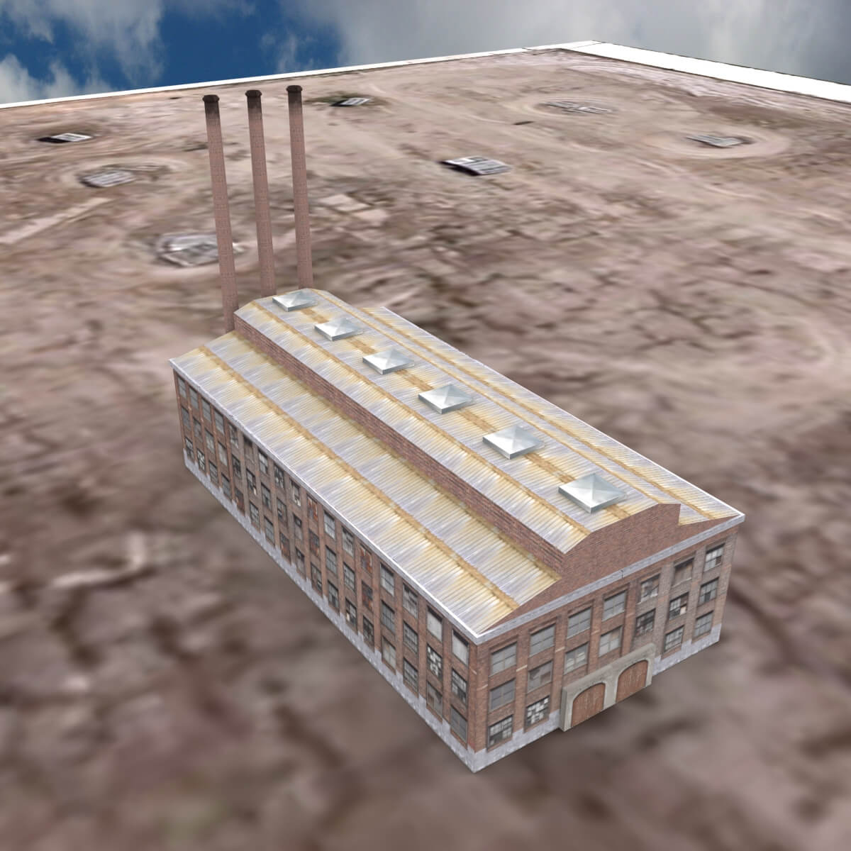 Low Poly Factory 1 - 3D Model by blackraven37