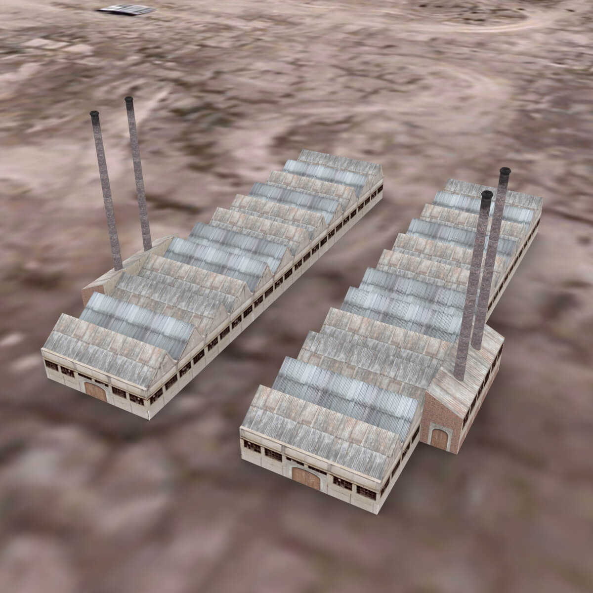 Low Poly Factory 2 - 3D Model by blackraven37