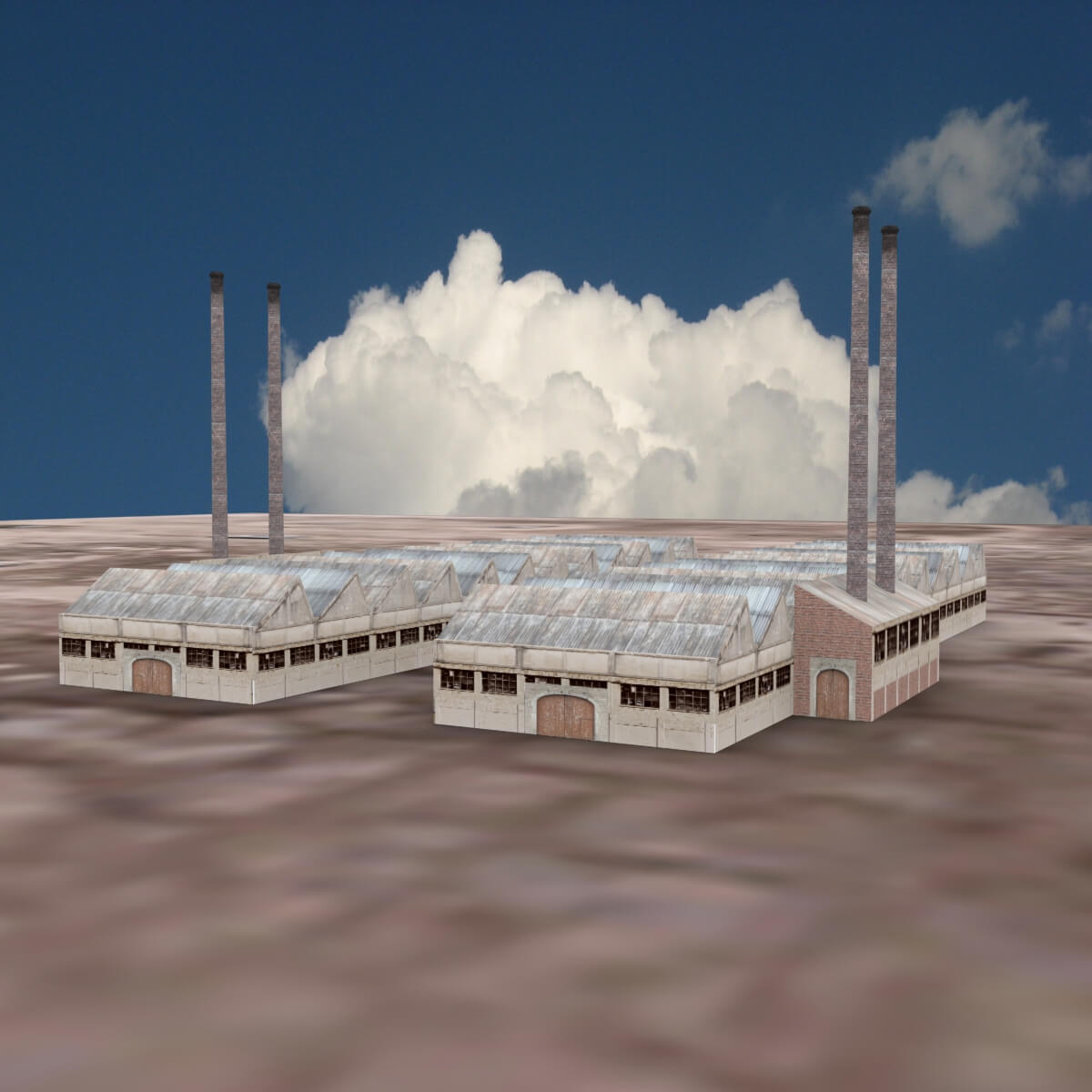 Low Poly Factory 2 - 3D Model by blackraven37