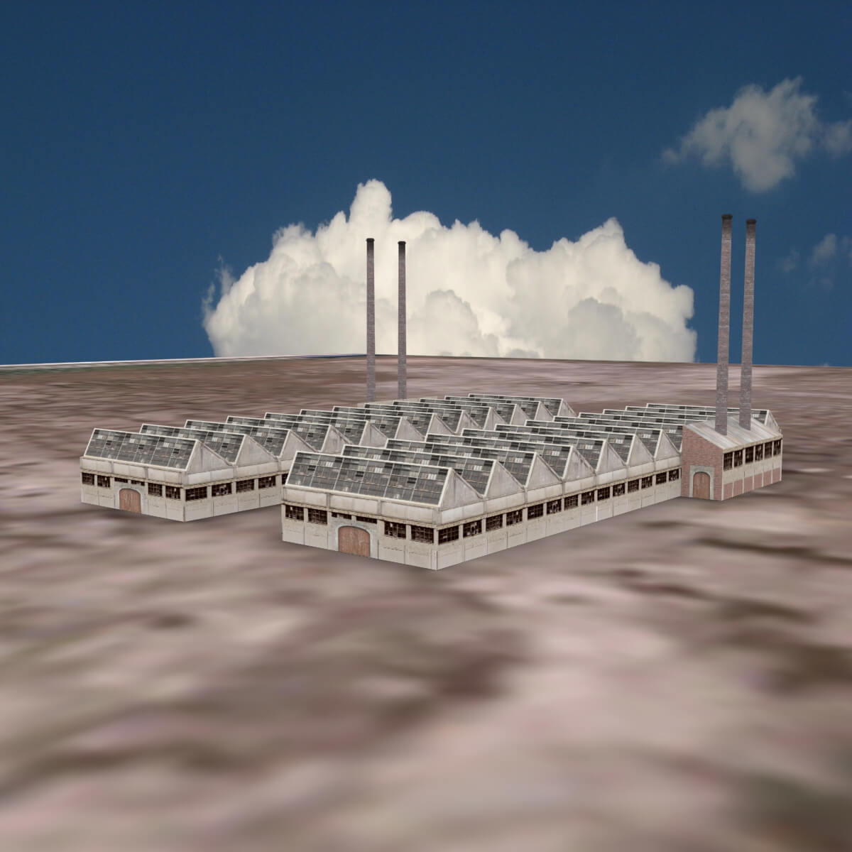 Low Poly Factory 2 - 3D Model by blackraven37