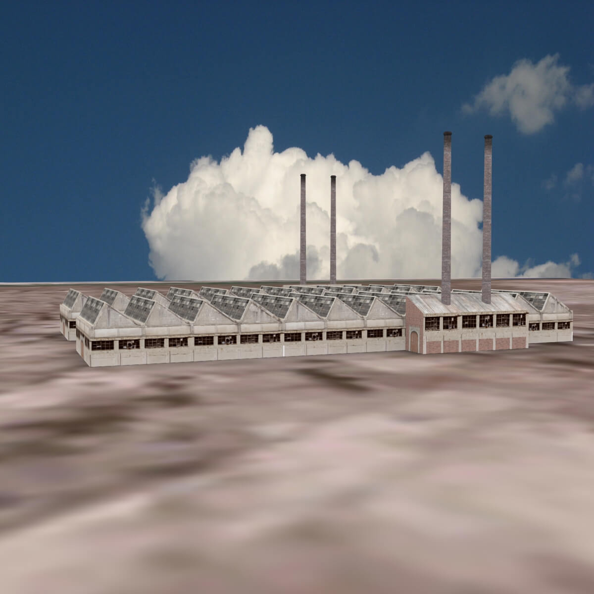 Low Poly Factory 2 - 3D Model by blackraven37