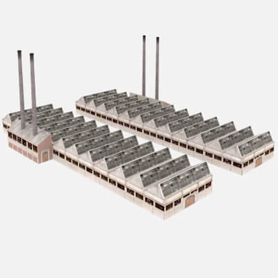 Low Poly Factory 2 - 3D Model by blackraven37