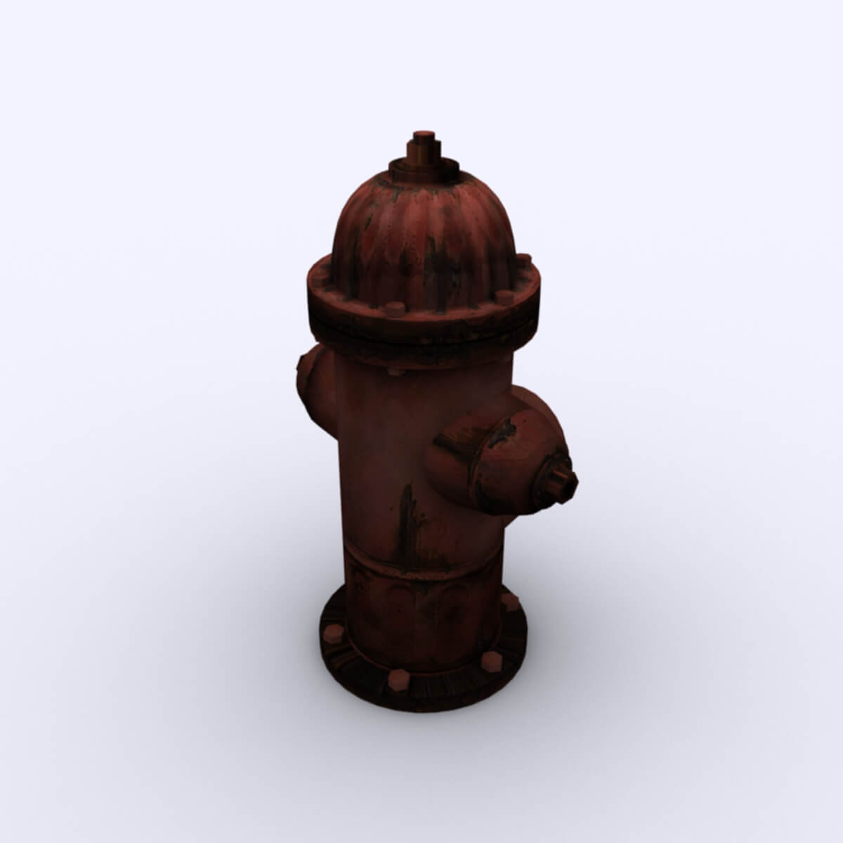 Low Poly Fire Hydrant - 3D Model by blackraven37