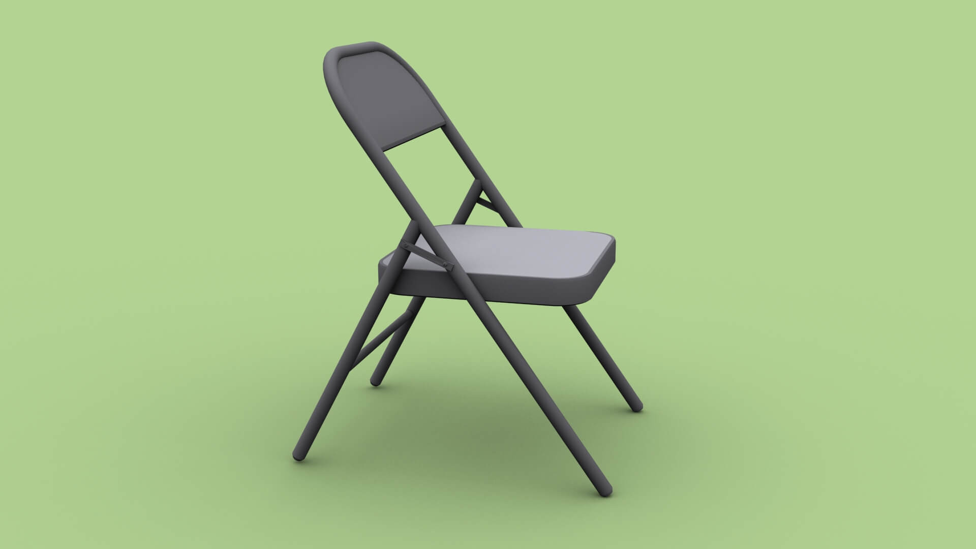 Low Poly Folding Chair - 3D Model by blackraven37