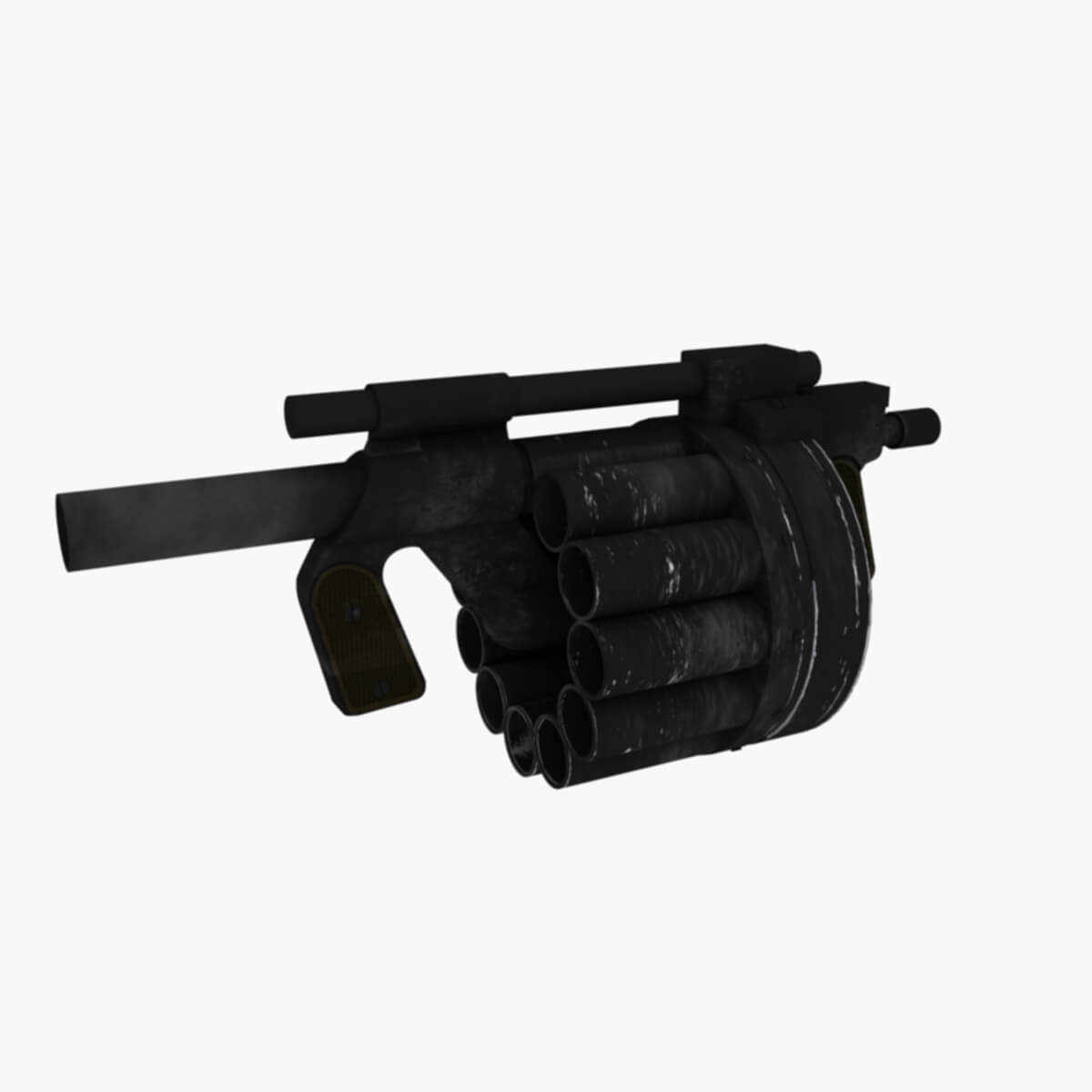 Low Poly Grenade Launcher - 3D Model by blackraven37