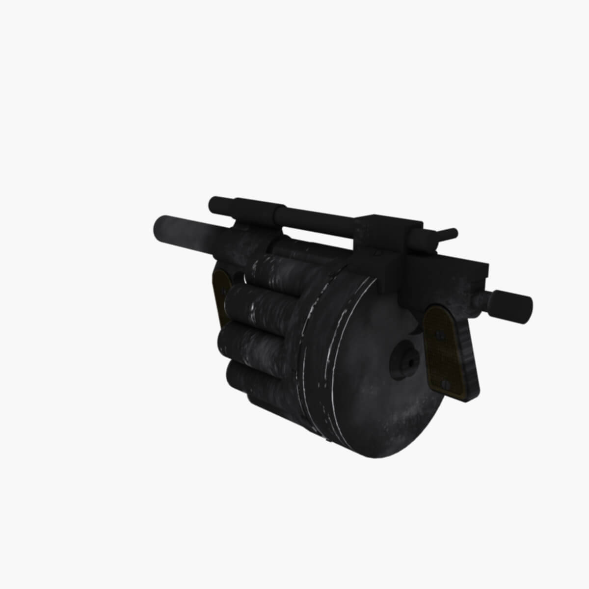 Low Poly Grenade Launcher - 3D Model by blackraven37