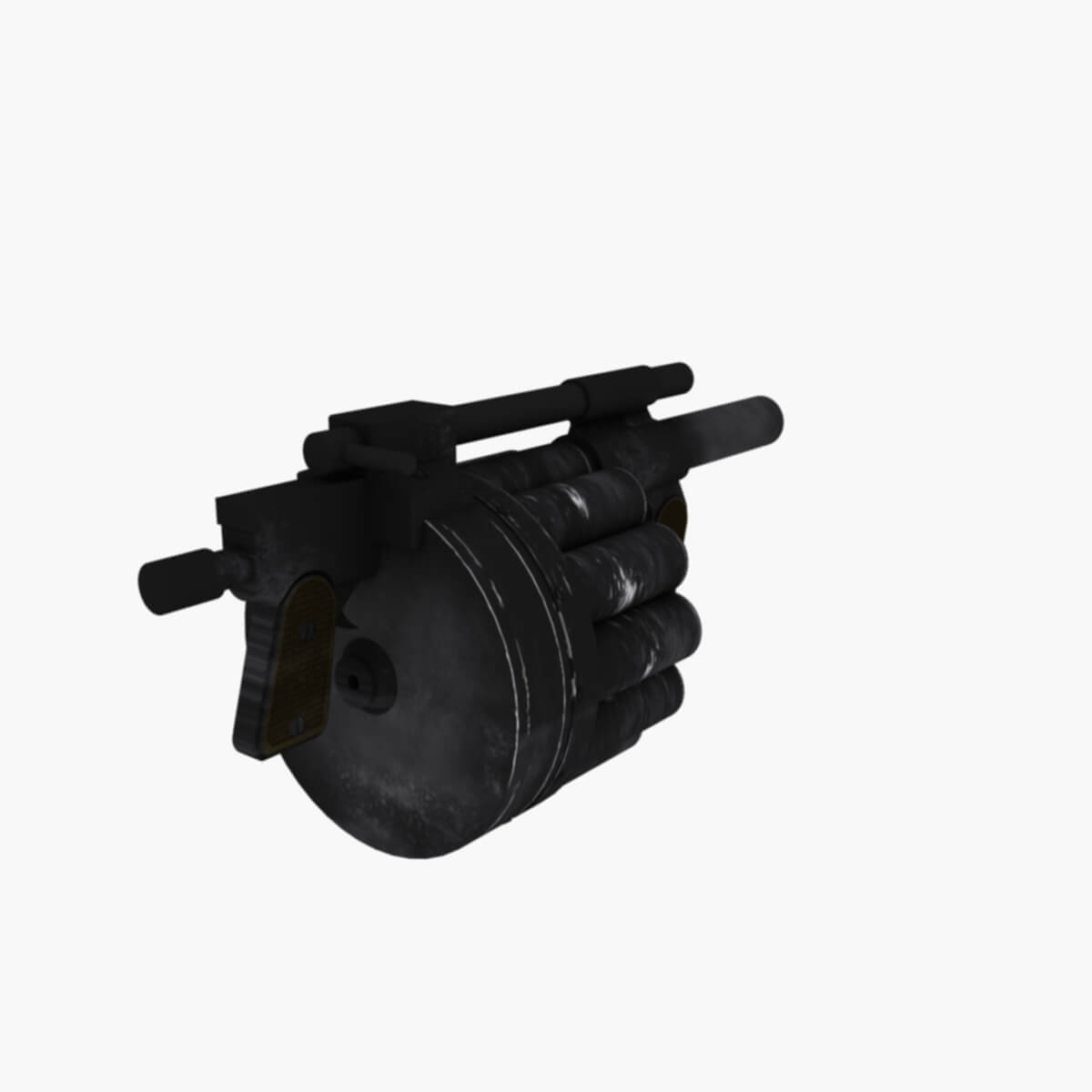 Low Poly Grenade Launcher - 3D Model by blackraven37