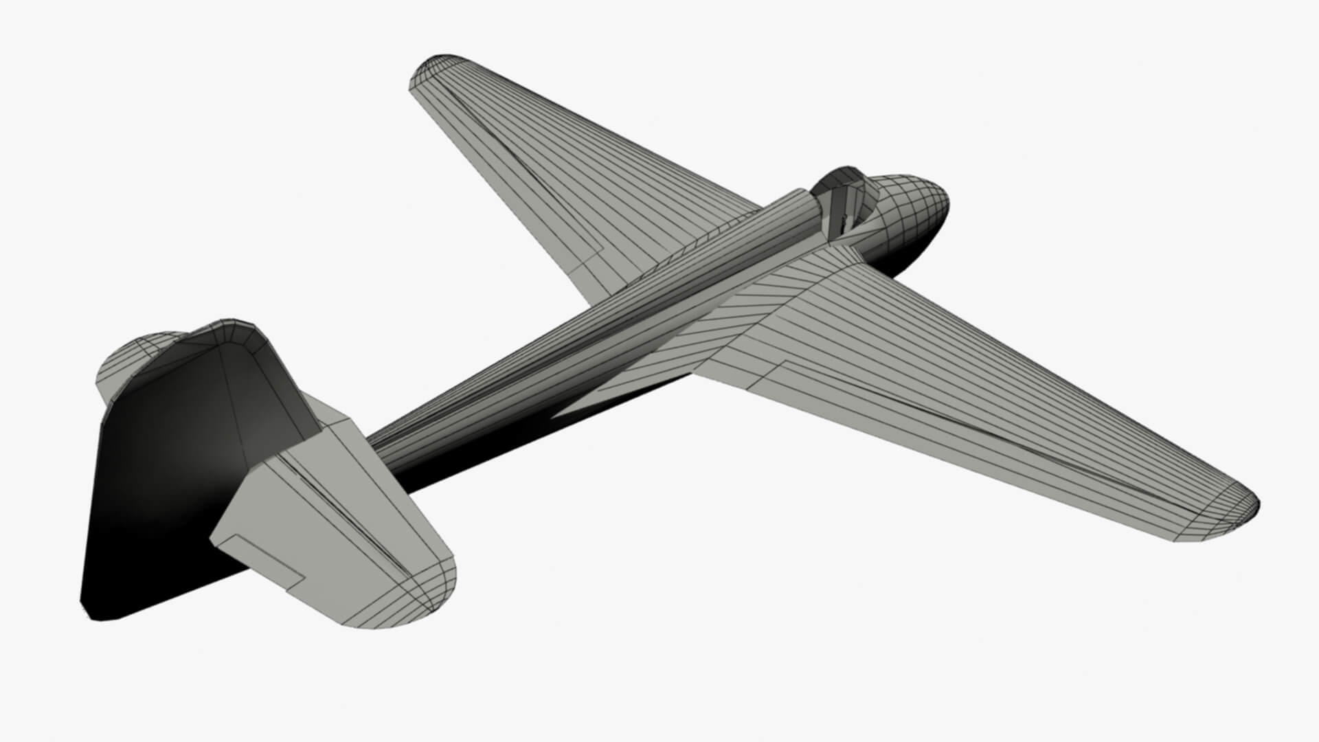 Low Poly Habicht Glider Hummel - 3D Model by blackraven37