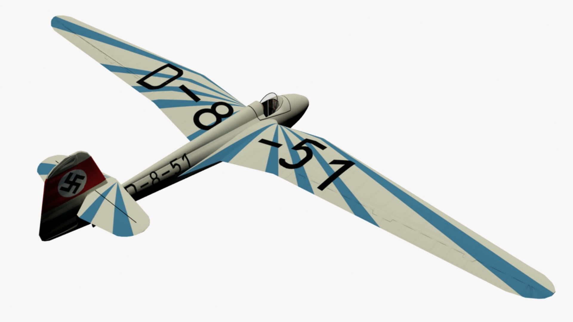 Low Poly Habitcht Glider - 3D Model by blackraven37