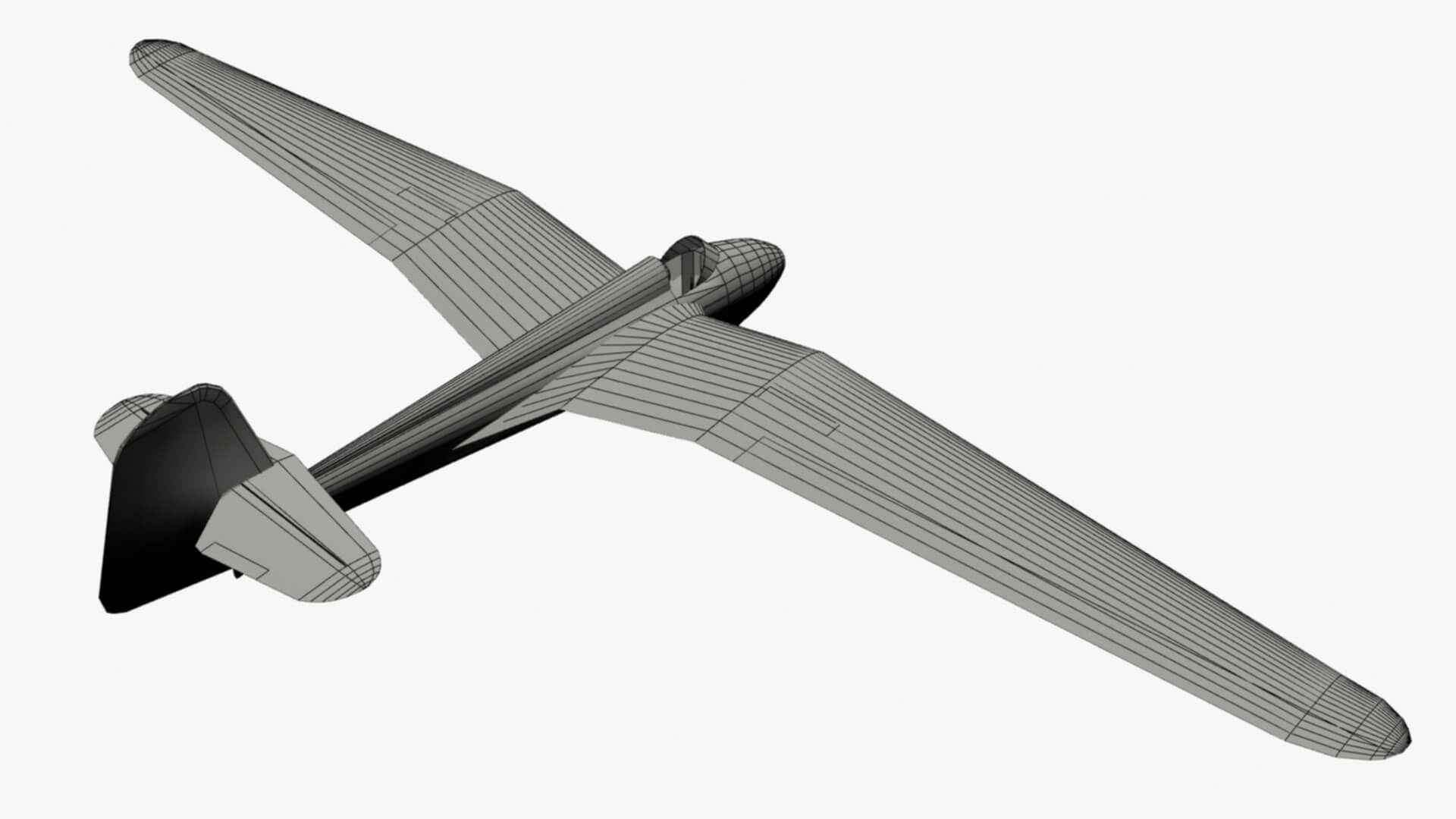 Low Poly Habitcht Glider - 3D Model by blackraven37