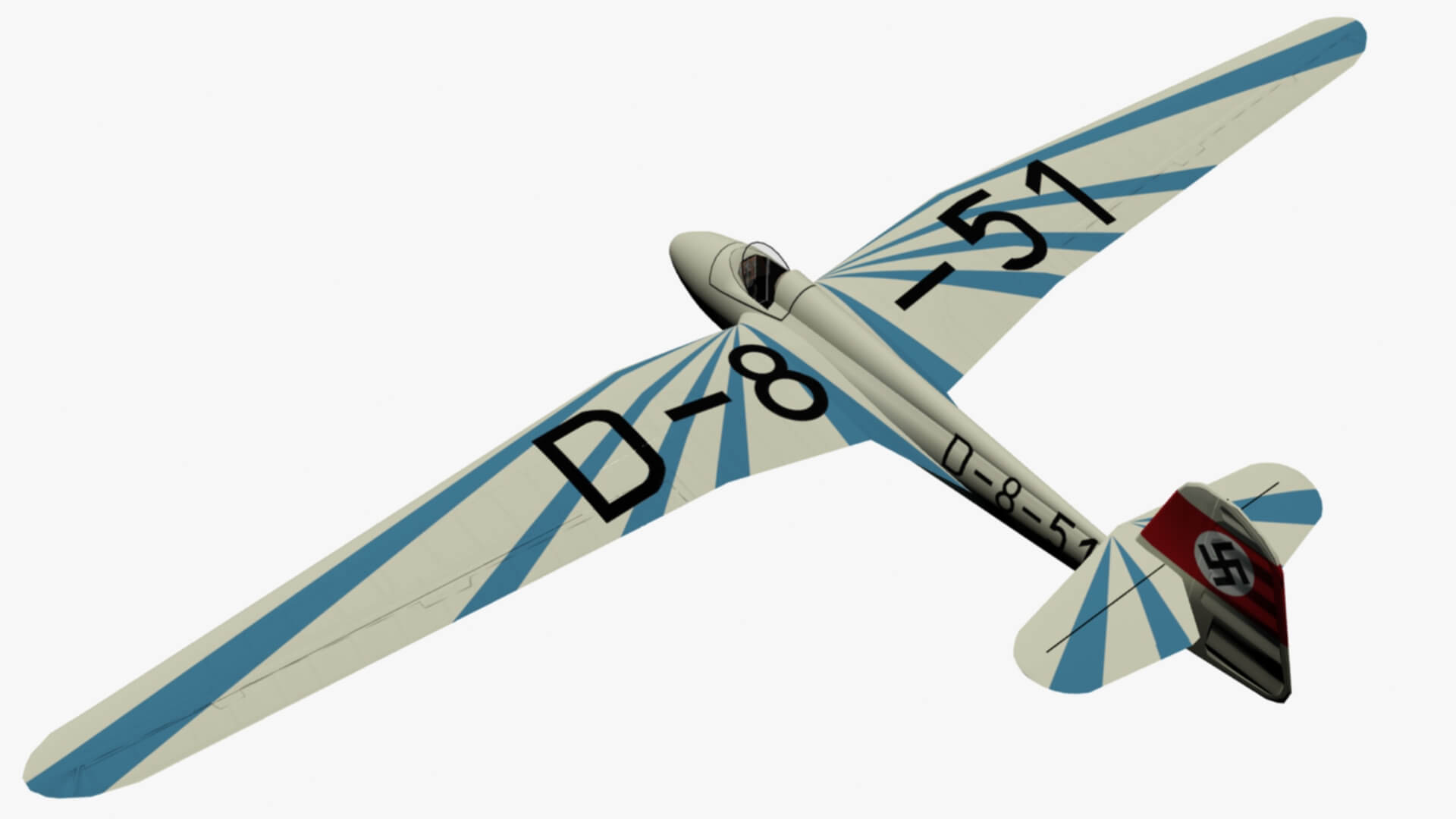 Low Poly Habitcht Glider - 3D Model by blackraven37