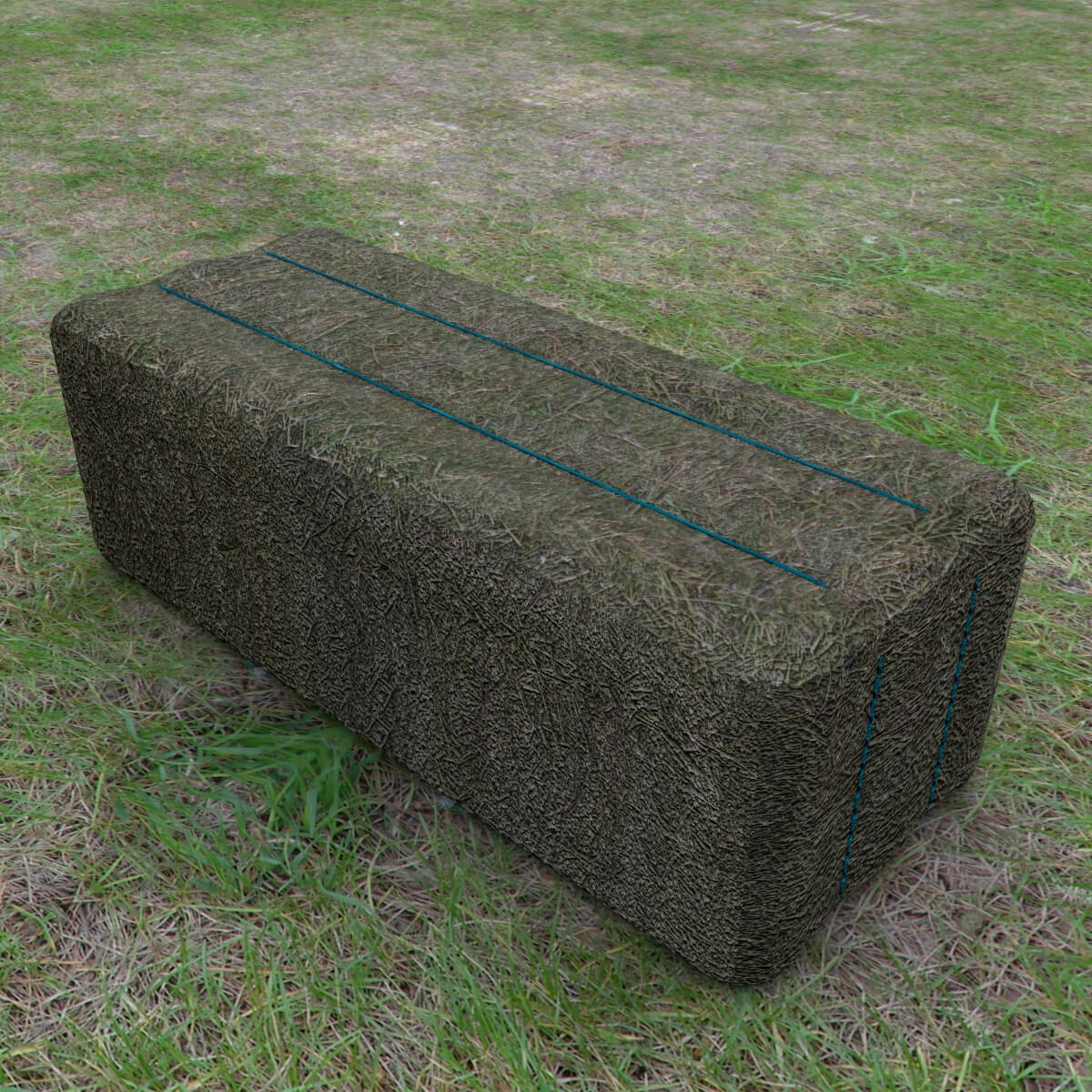 Low Poly Hay Bale - 3D Model by blackraven37