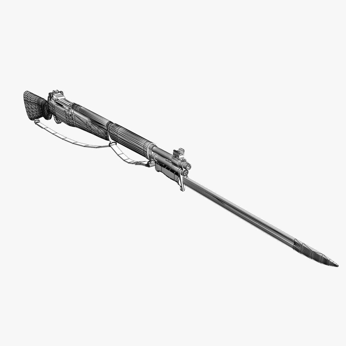 M1 Garand Rifle - 3D Model by blackraven37