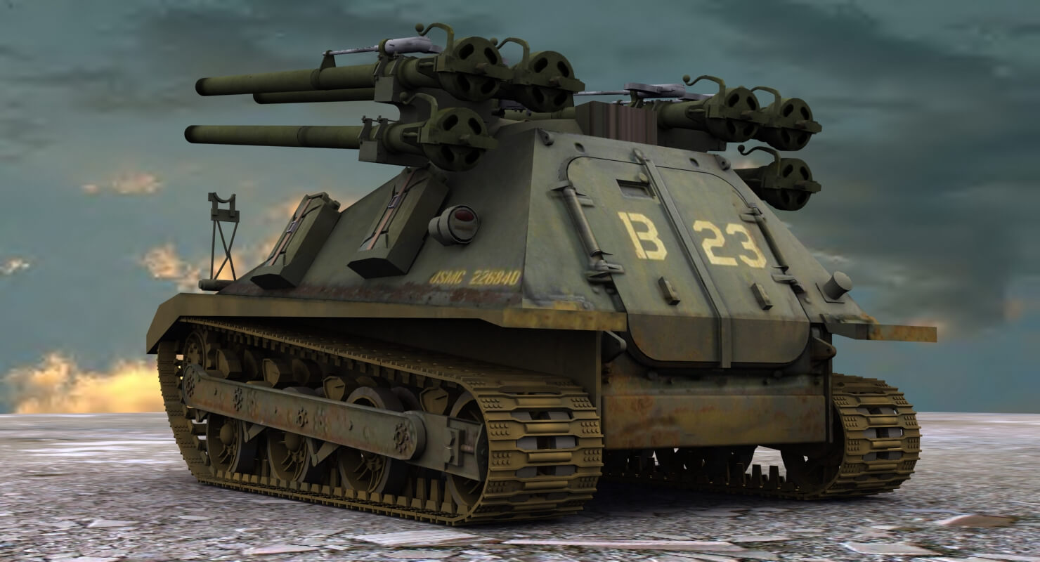 M50 Ontos "Thing" - 3D Model by blackraven37