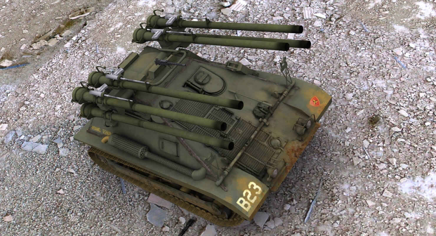 M50 Ontos "Thing" - 3D Model by blackraven37
