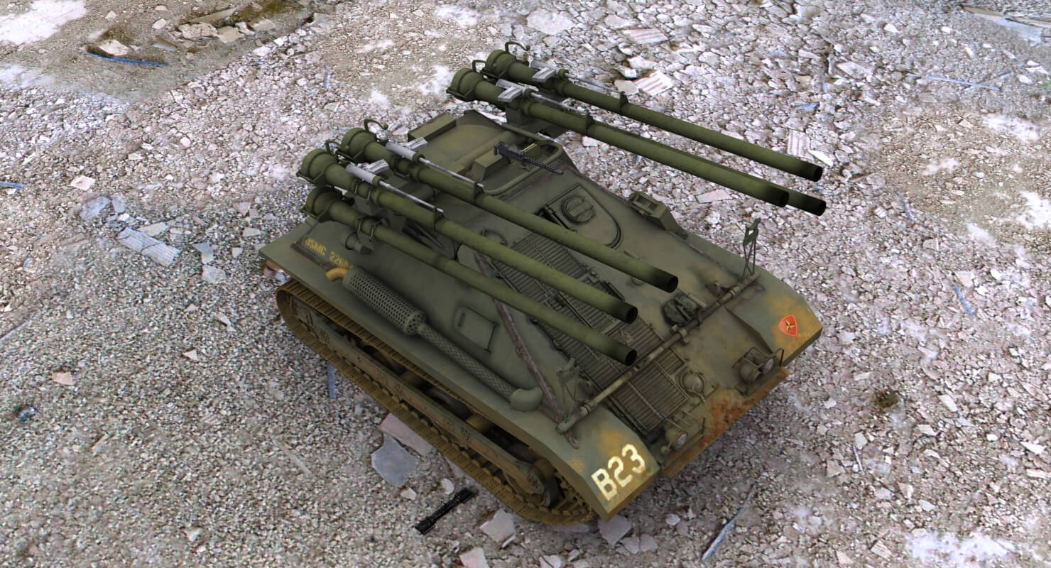 M50 Ontos "Thing" - 3D Model by blackraven37