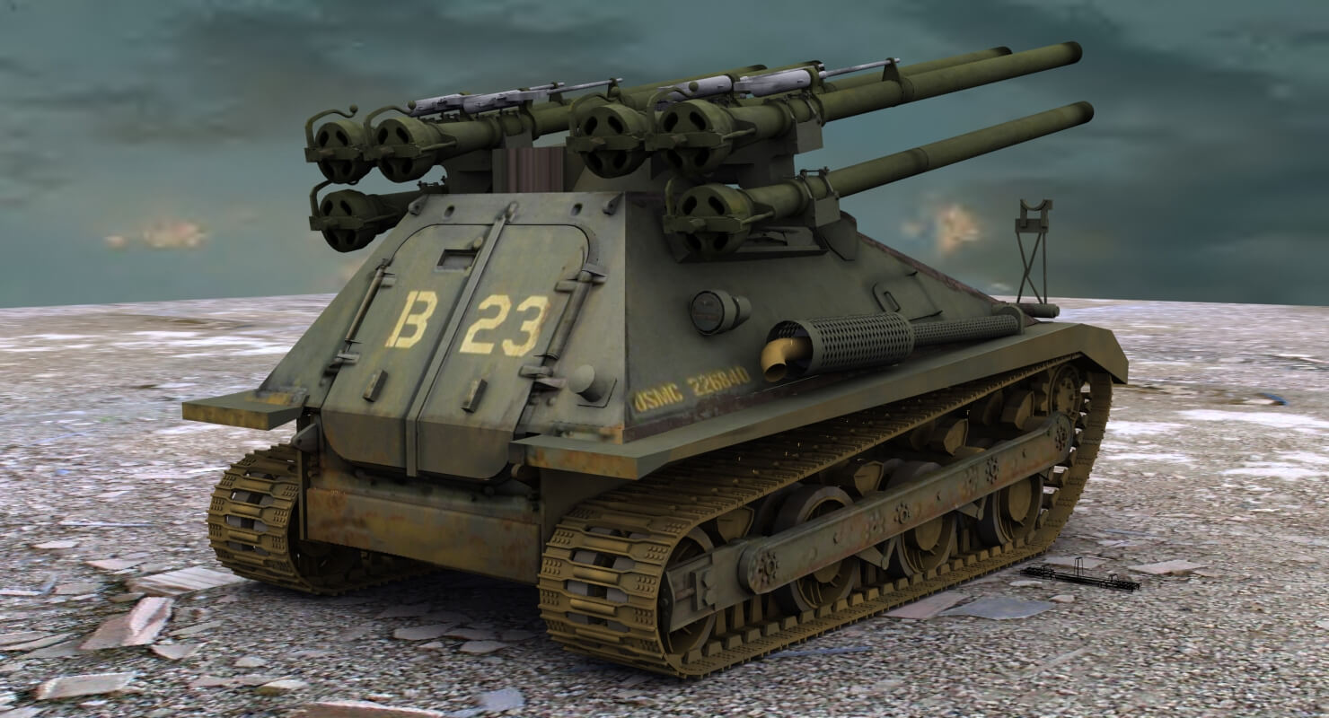 M50 Ontos "Thing" - 3D Model by blackraven37
