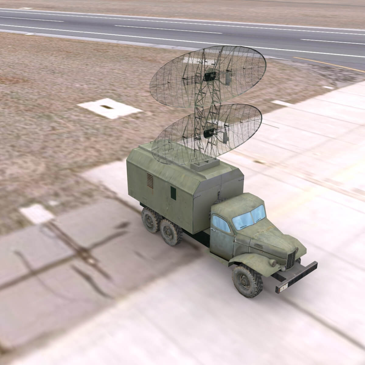 P-15 Flat Faced Radar 3D Model by blackraven37