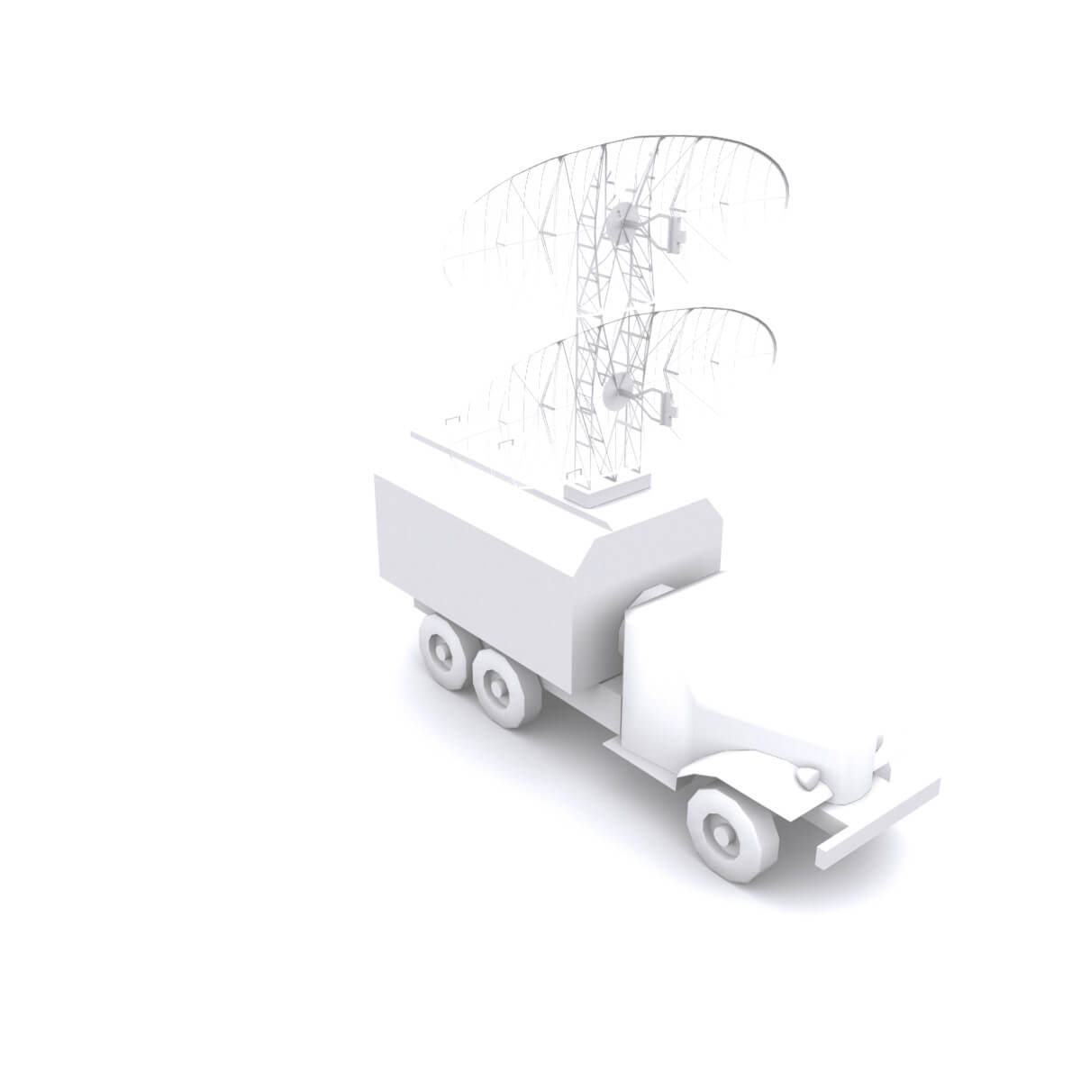 P-15 Flat Faced Radar 3D Model by blackraven37