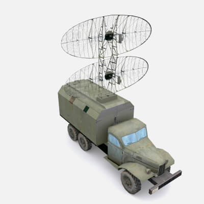 P-15 Flat Faced Radar 3D Model by blackraven37