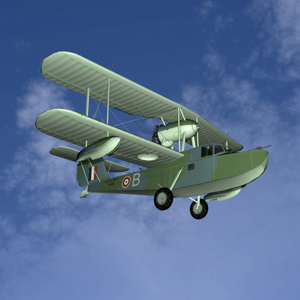 Supermarine Walrus - 3D Model by blackraven37