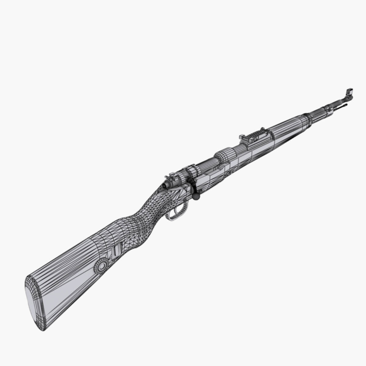 WW2 German Kar 98 - 3D Model by blackraven37