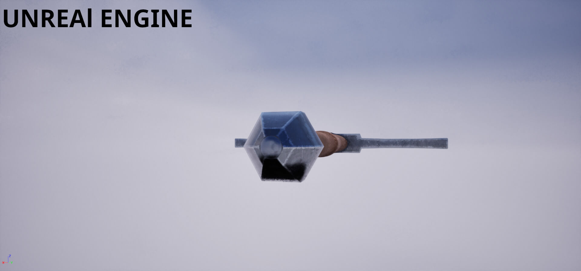 One-Handed Game Ready Low Poly Sword 3D Model by BlackSkullXP