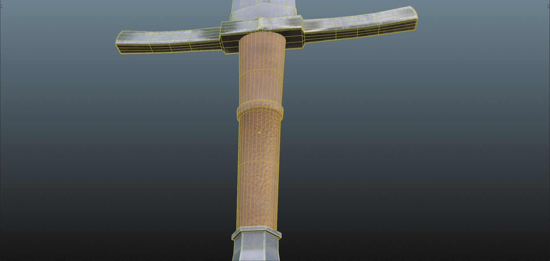 One-Handed Game Ready Low Poly Sword 3D Model by BlackSkullXP