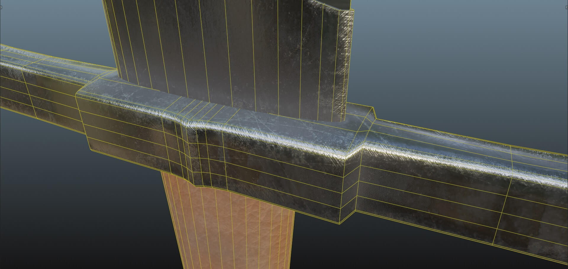 One-Handed Game Ready Low Poly Sword 3D Model by BlackSkullXP