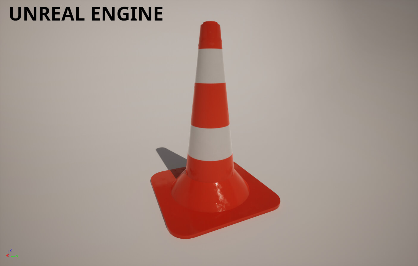 Traffic Cone Ready for Game - 3D Model by BlackSkullXP