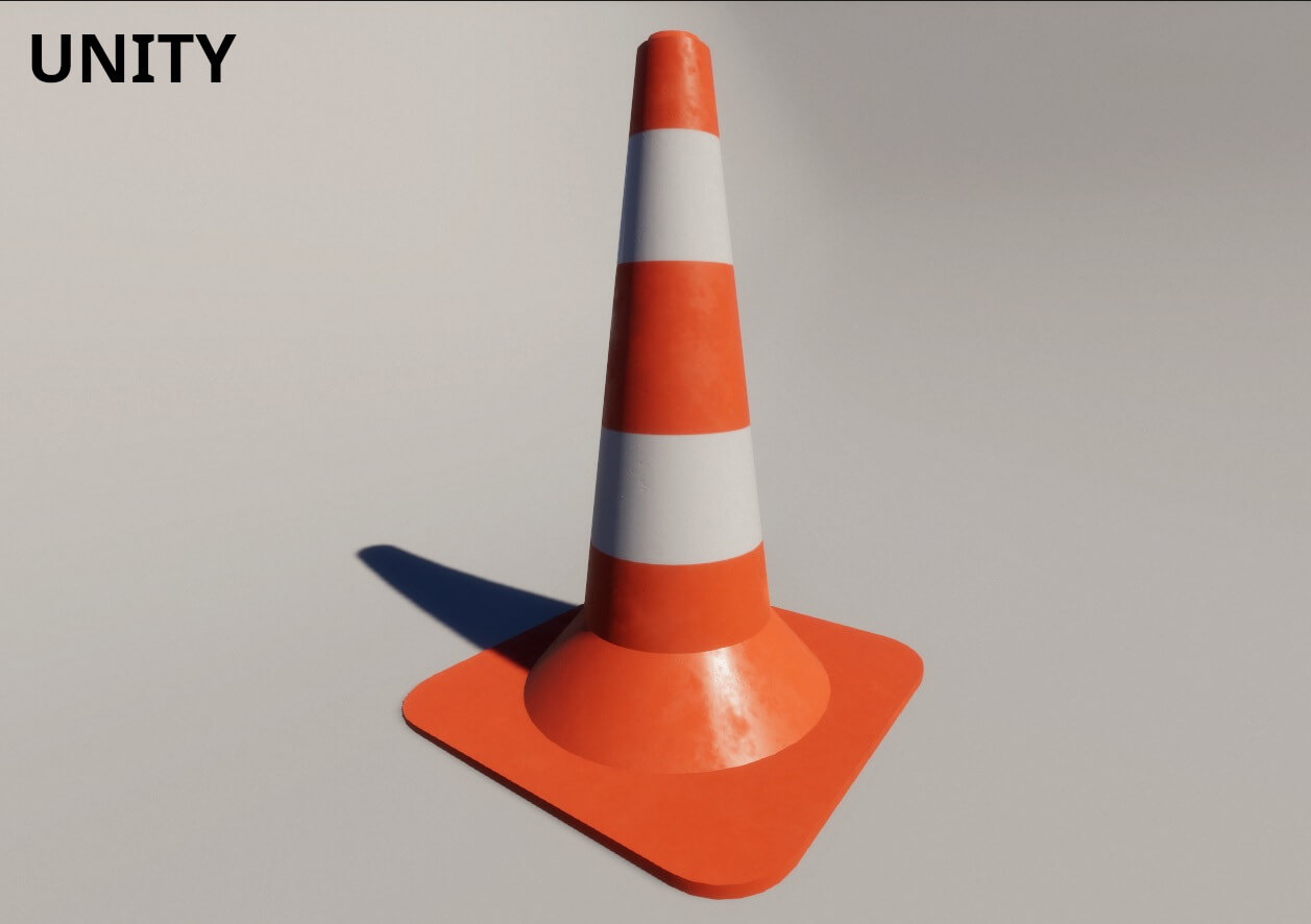 Traffic Cone Ready for Game - 3D Model by BlackSkullXP