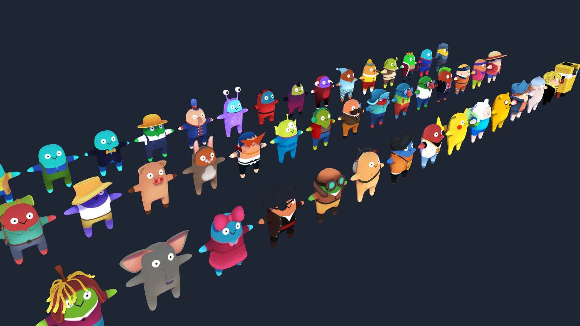 Cartoon Characters Mega Pack - 3D Model by blackspire