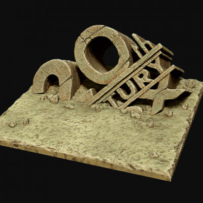 20th Century Fox Logo Damaged Base - Wolverine and Deadpool 3D Model by ...