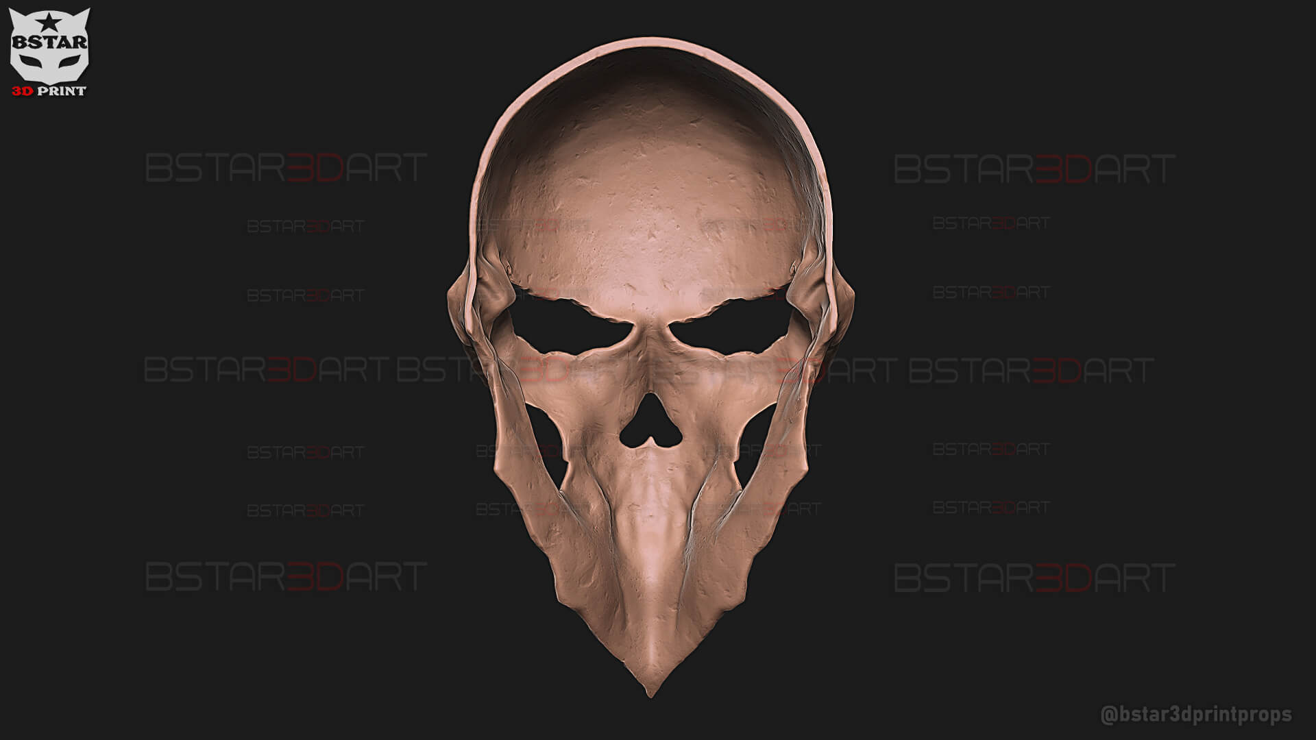 Ainz Ooal Gown Half Mask - Overlord Cosplay 3D Print Model by blackstar90