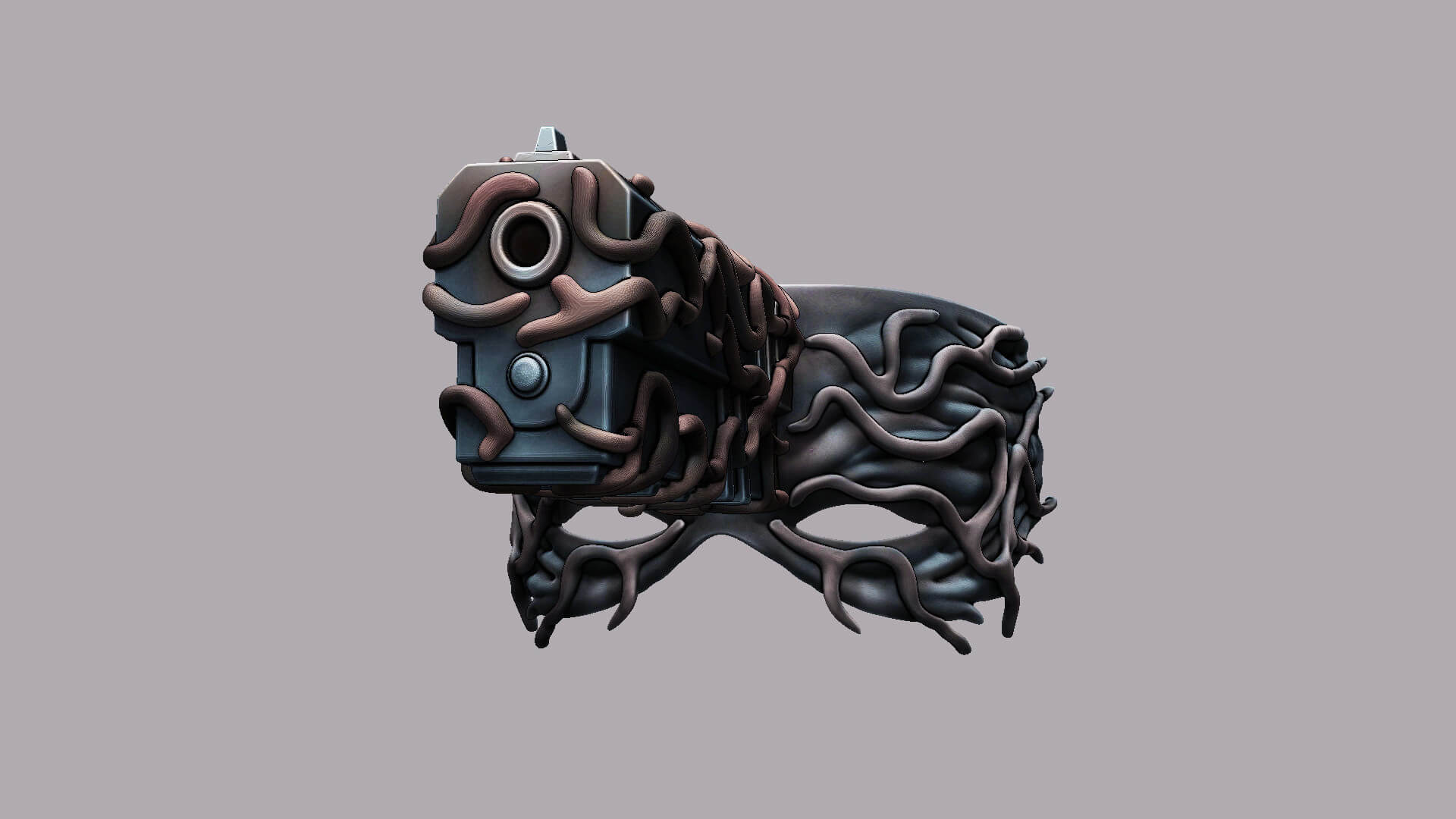 Aki Devil Gun Mask - Chainsawman Cosplay 3D Print Model by blackstar90