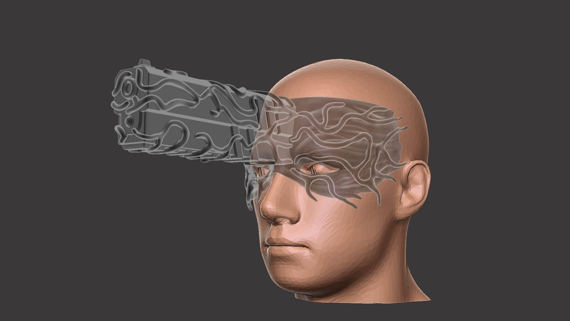 Aki Devil Gun Mask - Chainsawman Cosplay 3D Print Model by blackstar90