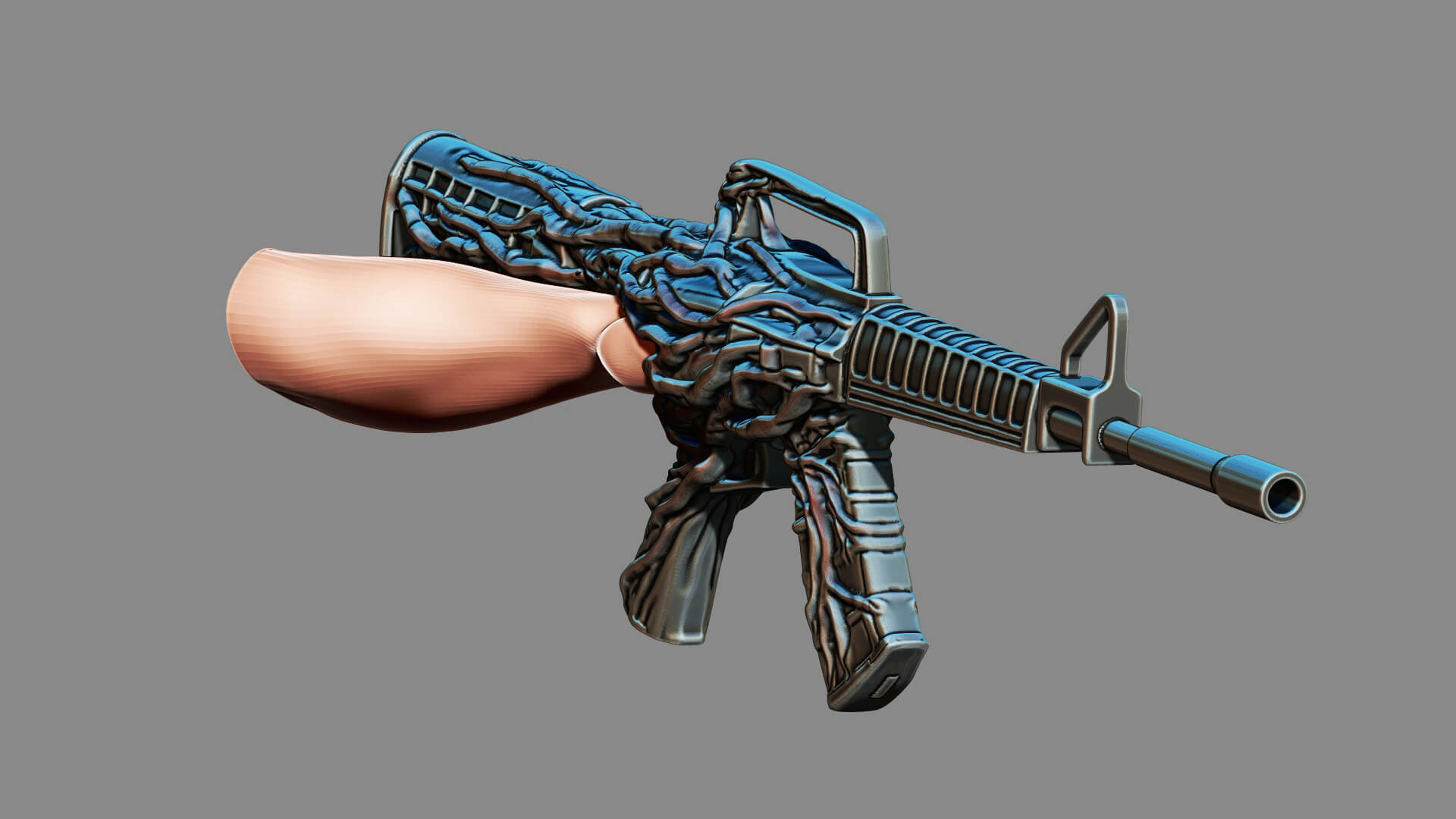 Aki Devil Gun Blade Gun Hand - Chainsawman Cosplay Free 3D Print Model ...