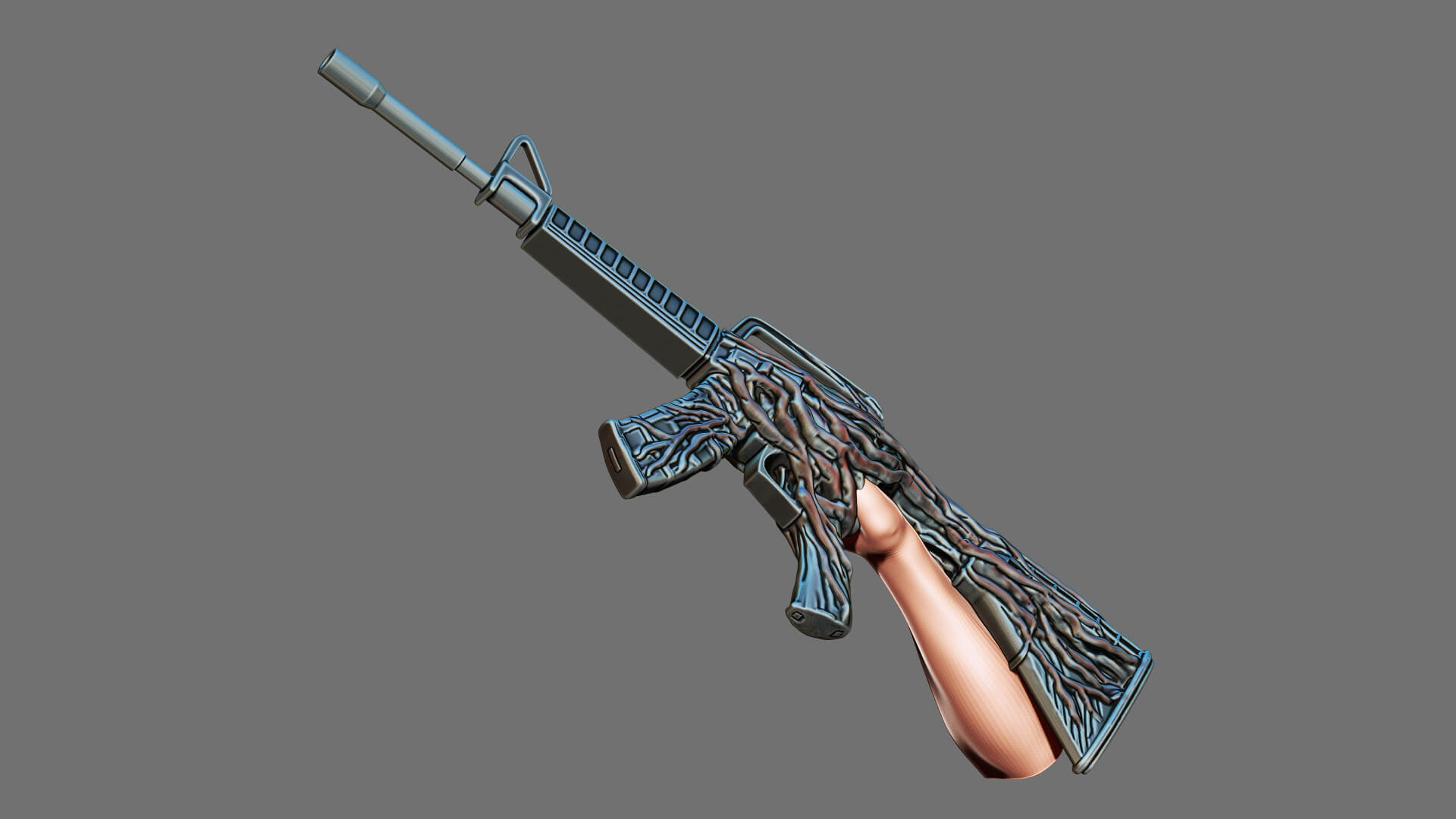 Aki Devil Gun Blade Gun Hand - Chainsawman Cosplay 3D Model by blackstar90