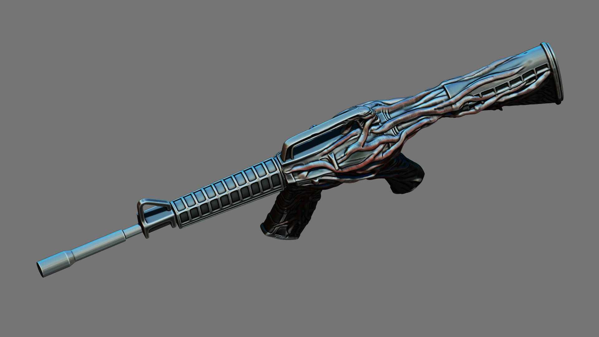 Aki Devil Gun Blade Gun Hand - Chainsawman Cosplay 3D Model by blackstar90