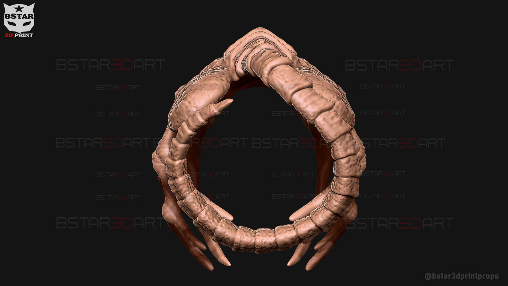 Alien Romulus Facehugger High Quality Mask - 3D Model by blackstar90