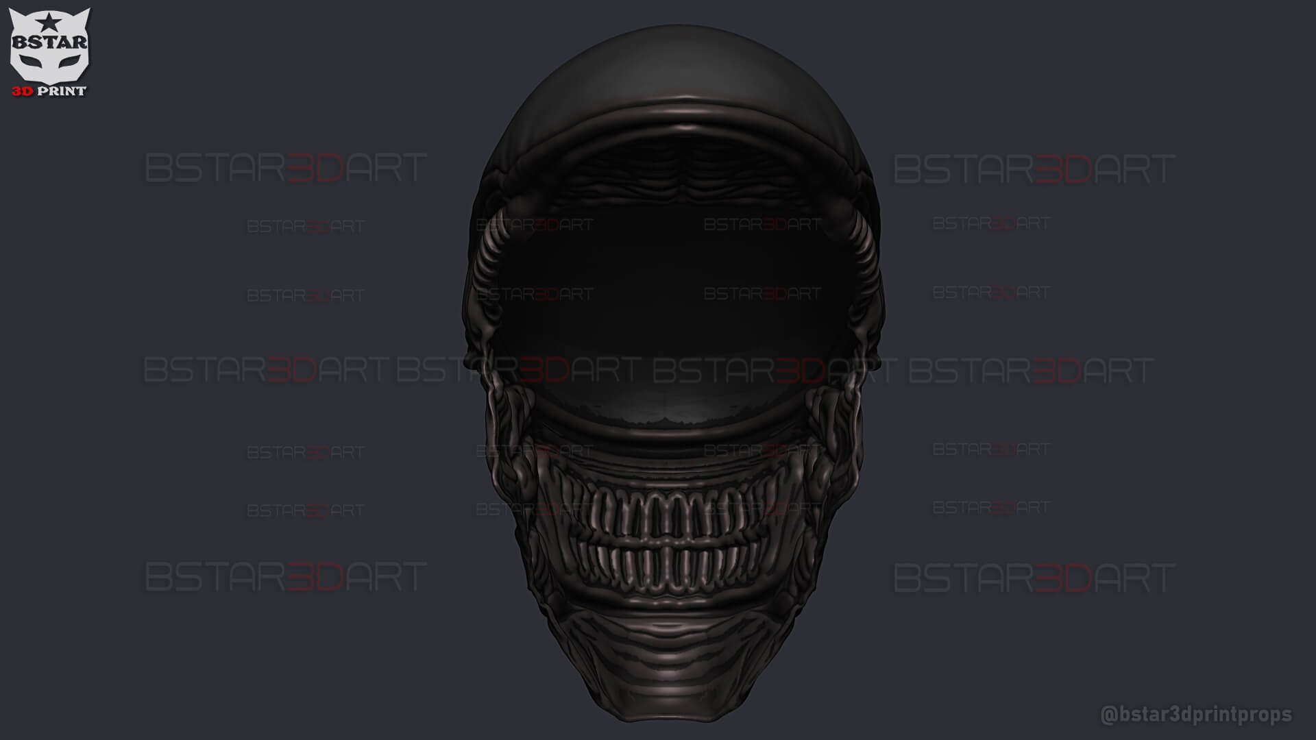 Alien Xenomorph Mask Cosplay - 3D Model by blackstar90